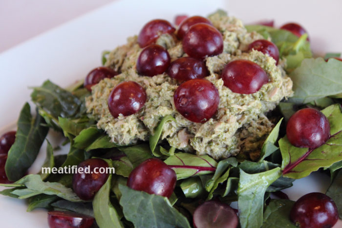 Mayo-Less Tuna and Grape Salad